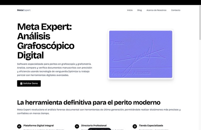 Meta Expert - Software Profesional para Peritos en Grafoscopía y Documentoscopía